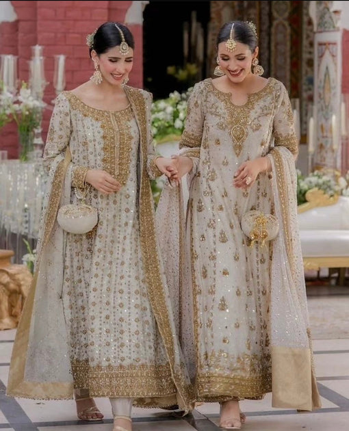 Haris Shakeel - Ivory White – Orhni Clothings